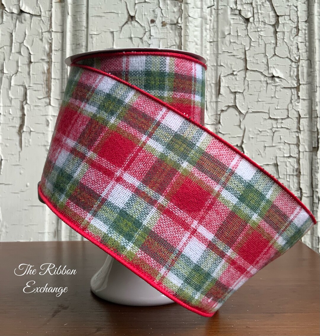 4 Inch Wired Ribbon, Wired Ribbon, Luxury Ribbon, Santa Ribbon ...