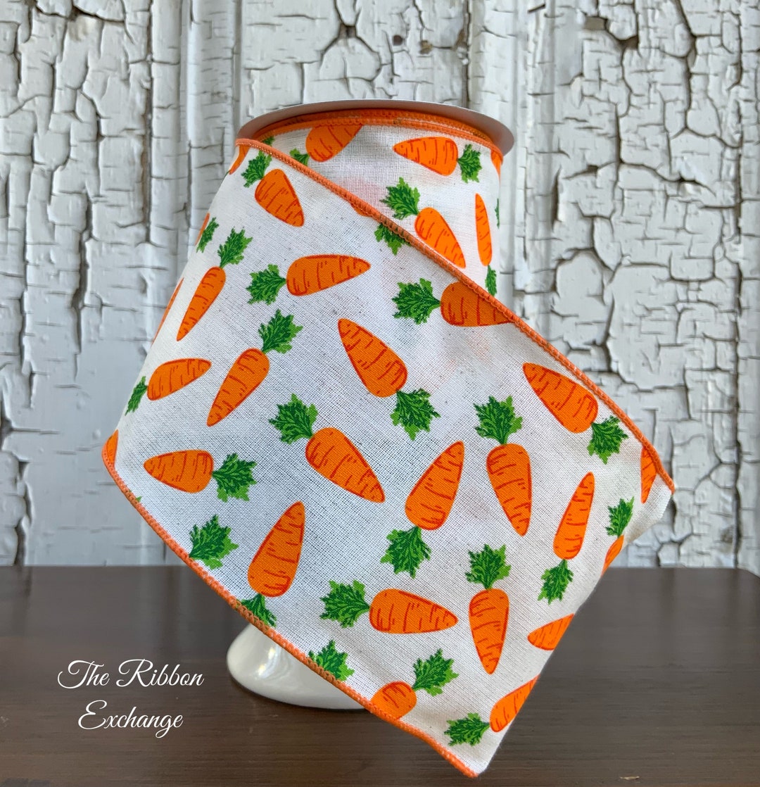 4 Inch Wired Ribbon Wired Ribbon Ribbon for Wreaths Easter - Etsy