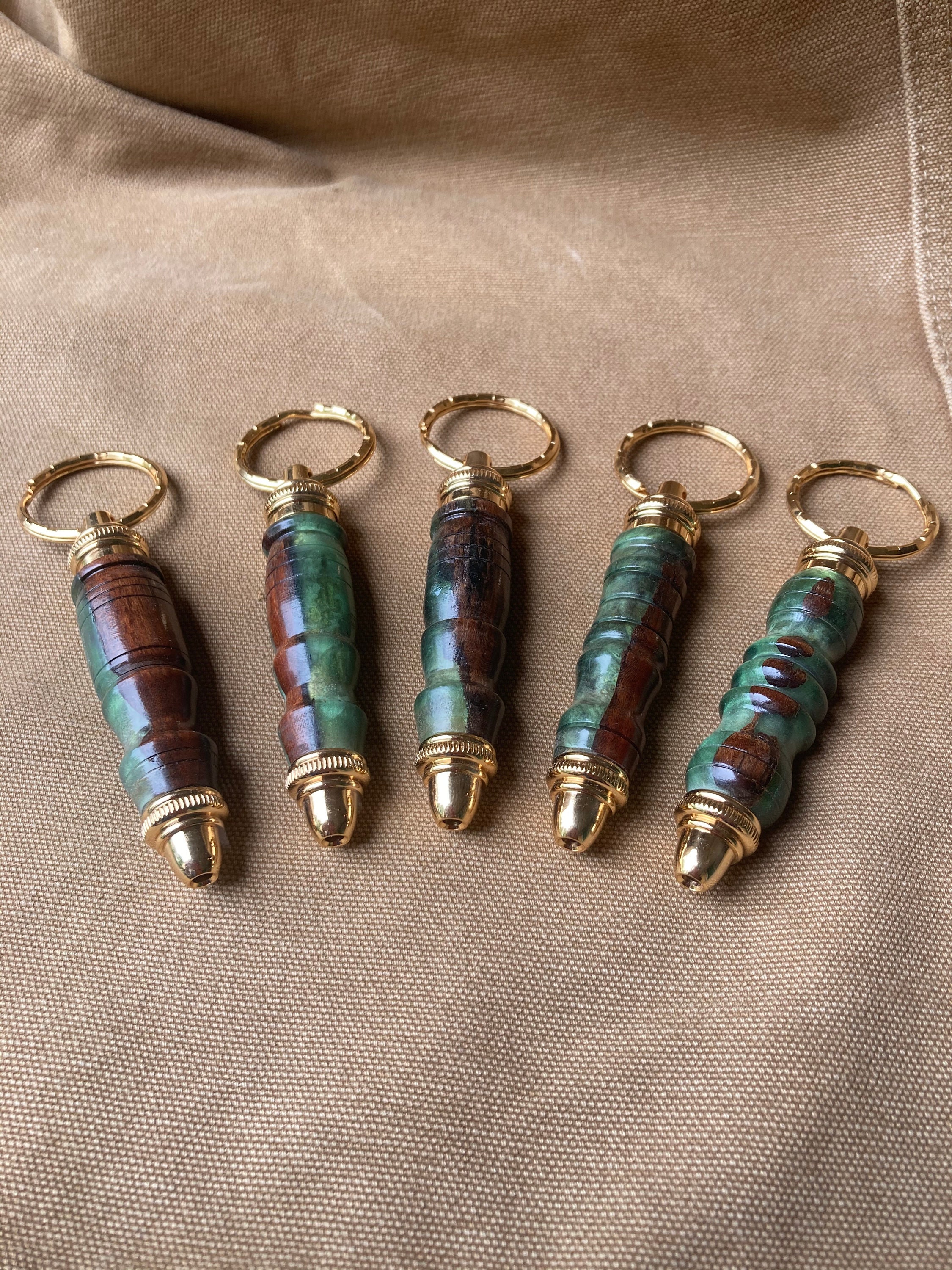 Mini Screwdriver Keychain // Driftwood and Resin Screwdriver Keychain ...