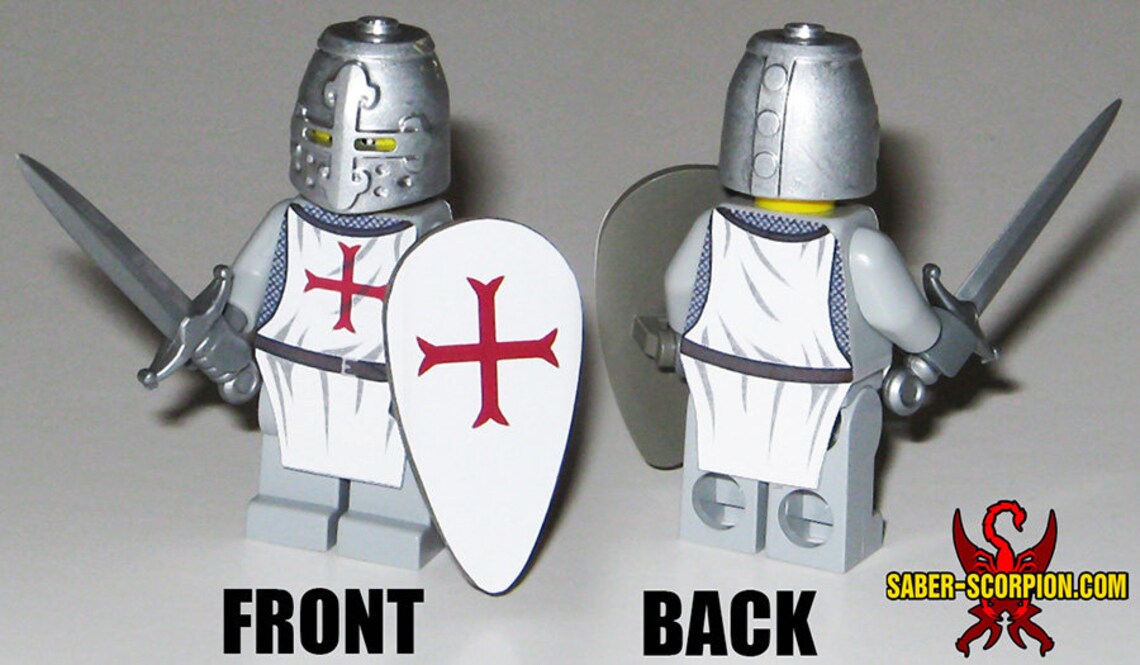 Medieval Knight Custom Construction Toy Figure | Etsy