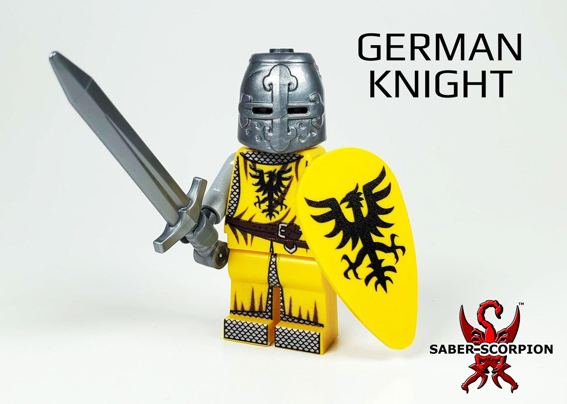 Medieval Knight Custom Construction Toy Figure - Etsy