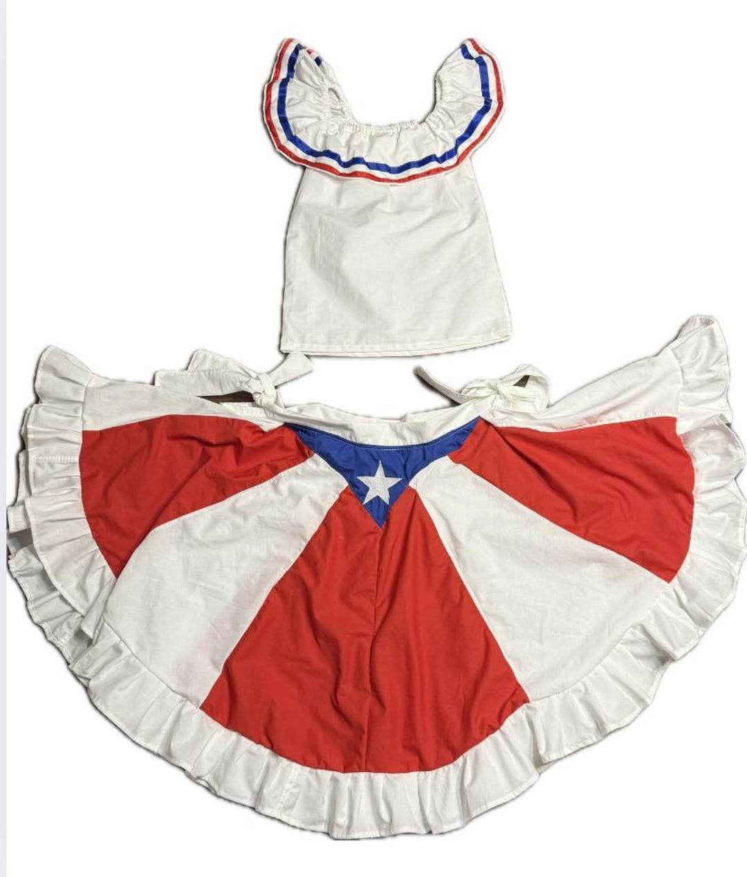 Children's Puerto Rican Flag Skirt and Top - Etsy