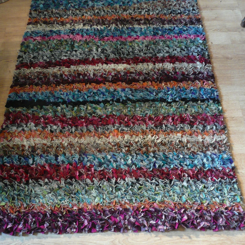 Country Rag Rug - Etsy