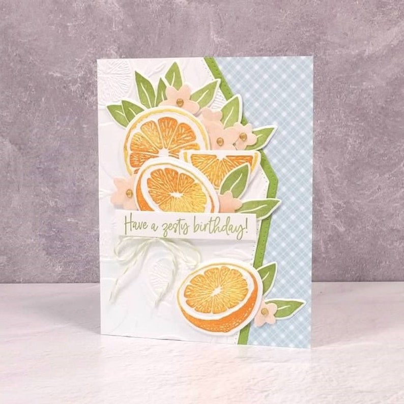 Handmade Birthday Card Stampin up Sweet Citrus Have a Zesty Birthday ...