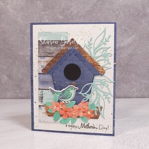 Handmade Mothers Day Card - Stampin up Country Birdhouse - Vintage ...