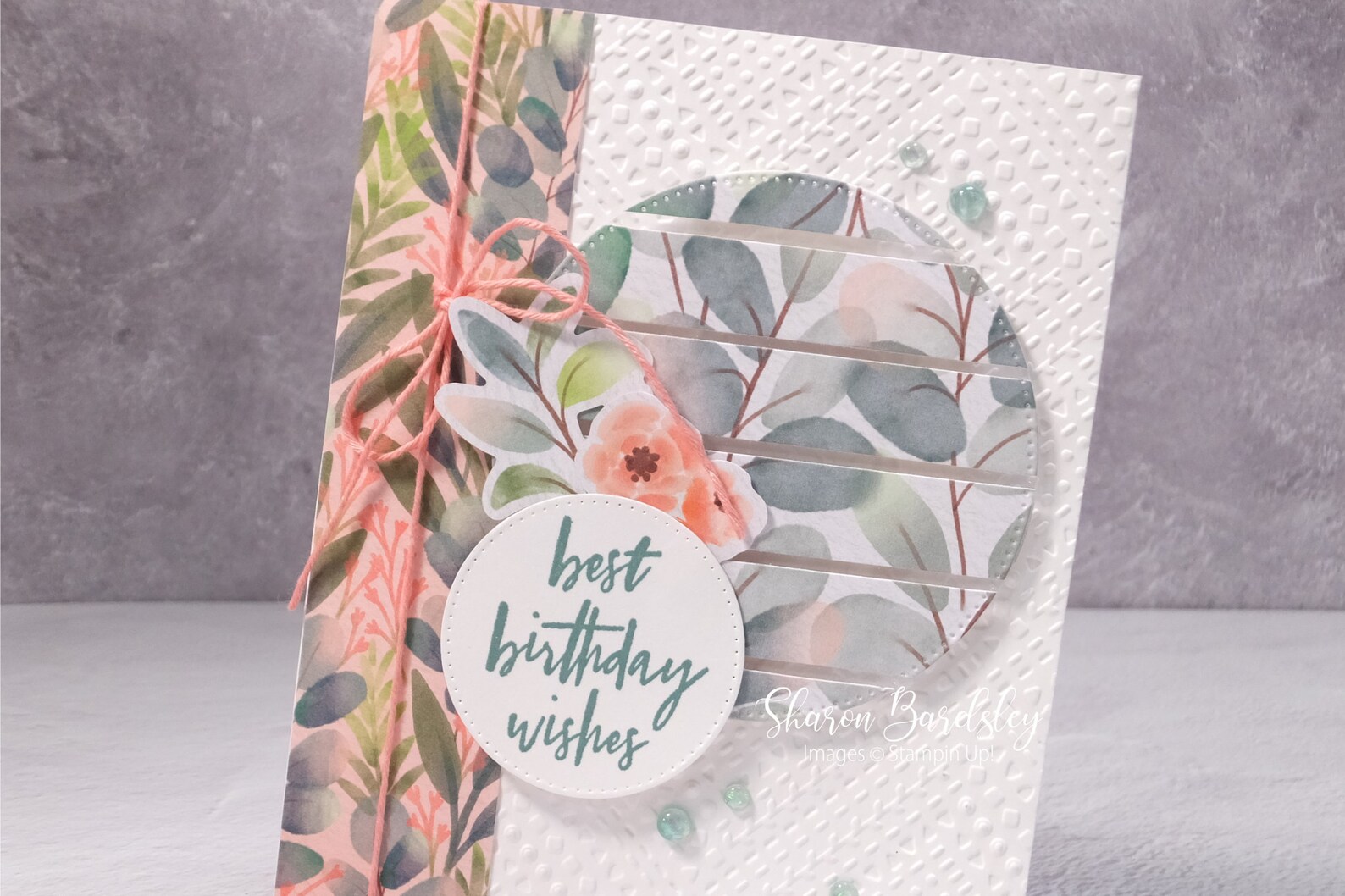 Handmade Birthday Card Floating Circle Card Happy Birthday Frames ...