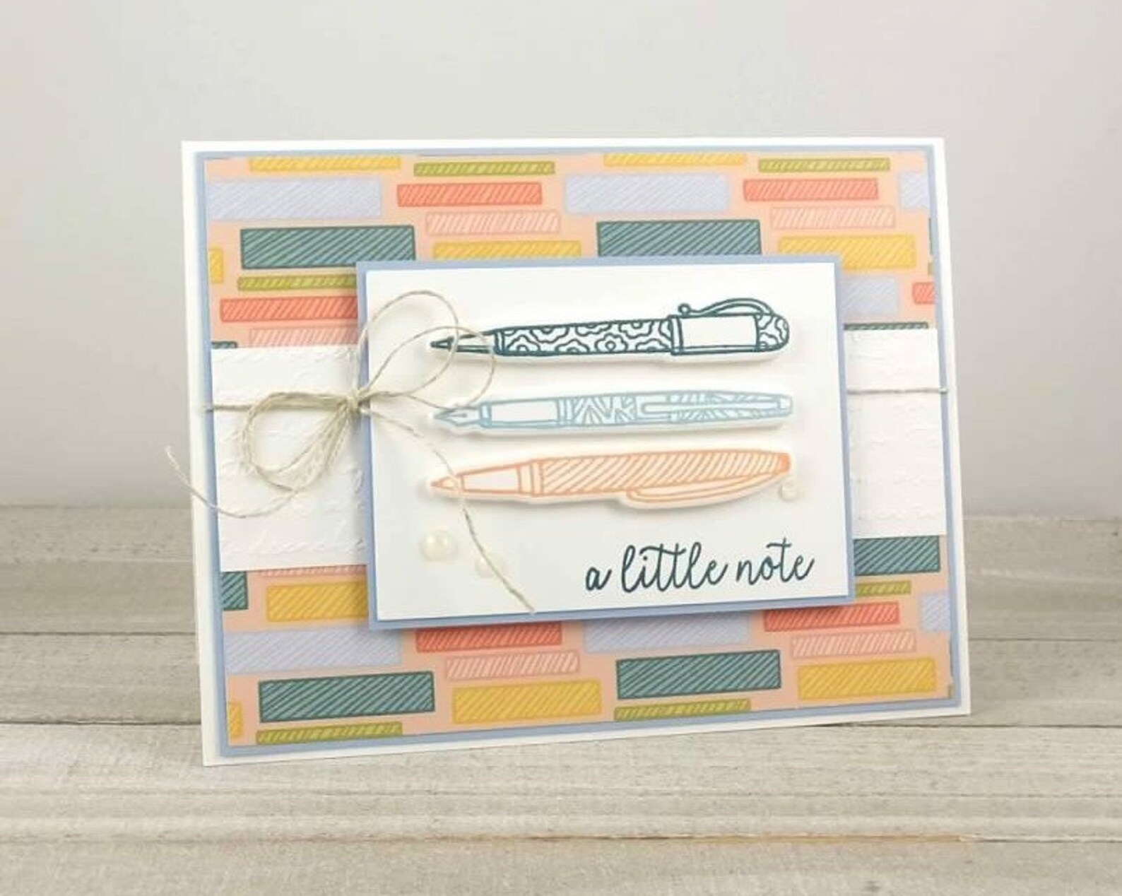 Handmade Stampin up A Little Note Card – A Little Note – Just Little ...