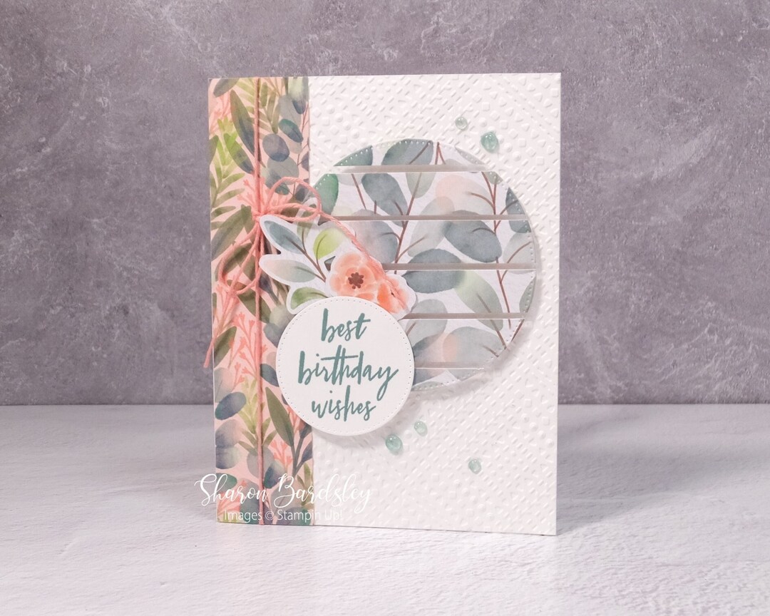 Handmade Birthday Card Floating Circle Card Happy Birthday Frames ...