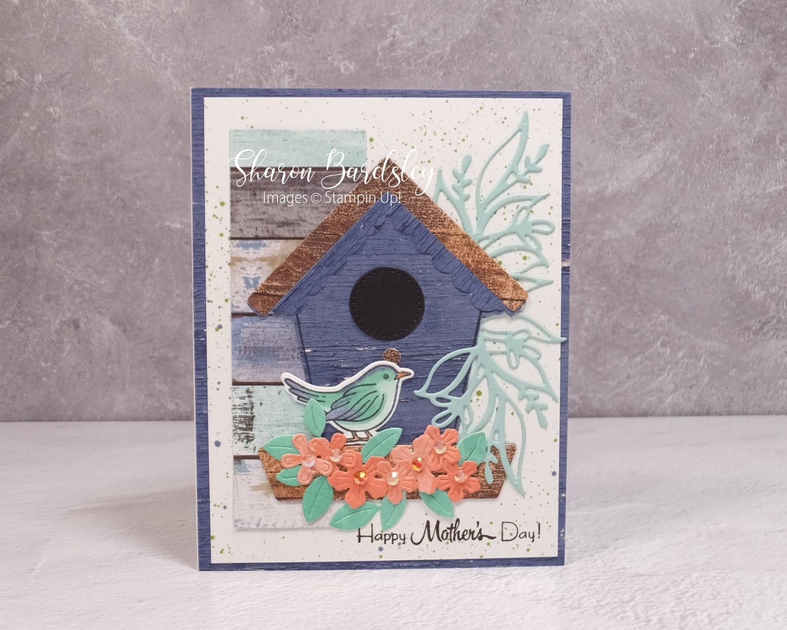 Handmade Mothers Day Card - Stampin up Country Birdhouse - Vintage ...