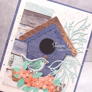 Handmade Mothers Day Card - Stampin up Country Birdhouse - Vintage ...