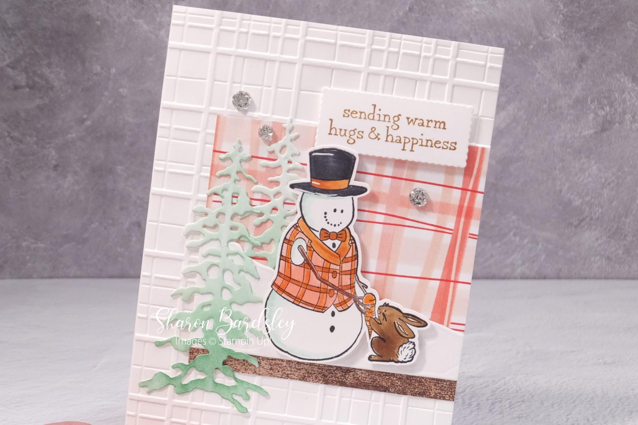 Handmade Christmas Card – Stampin up Snowman Hugs – Snow Friends ...