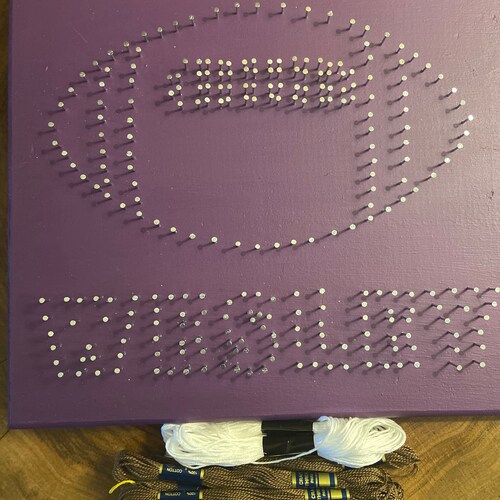 DIY String Art Kit Initial String Art Kit Letter String - Etsy