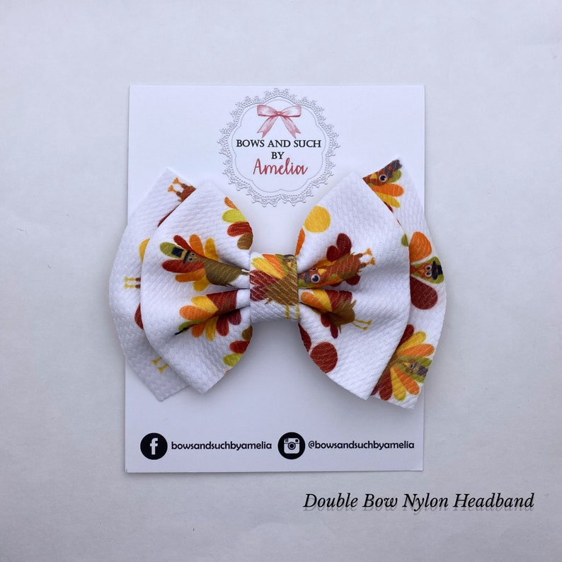 Thanksgiving Turkey Hair Clip Baby Headwrap Baby Headband | Etsy