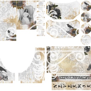 Edgar Allan Poe - the Raven - Printable Journal Kit, Junk Journal ...