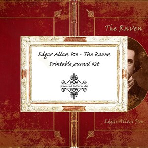 Edgar Allan Poe - the Raven - Printable Journal Kit, Junk Journal ...