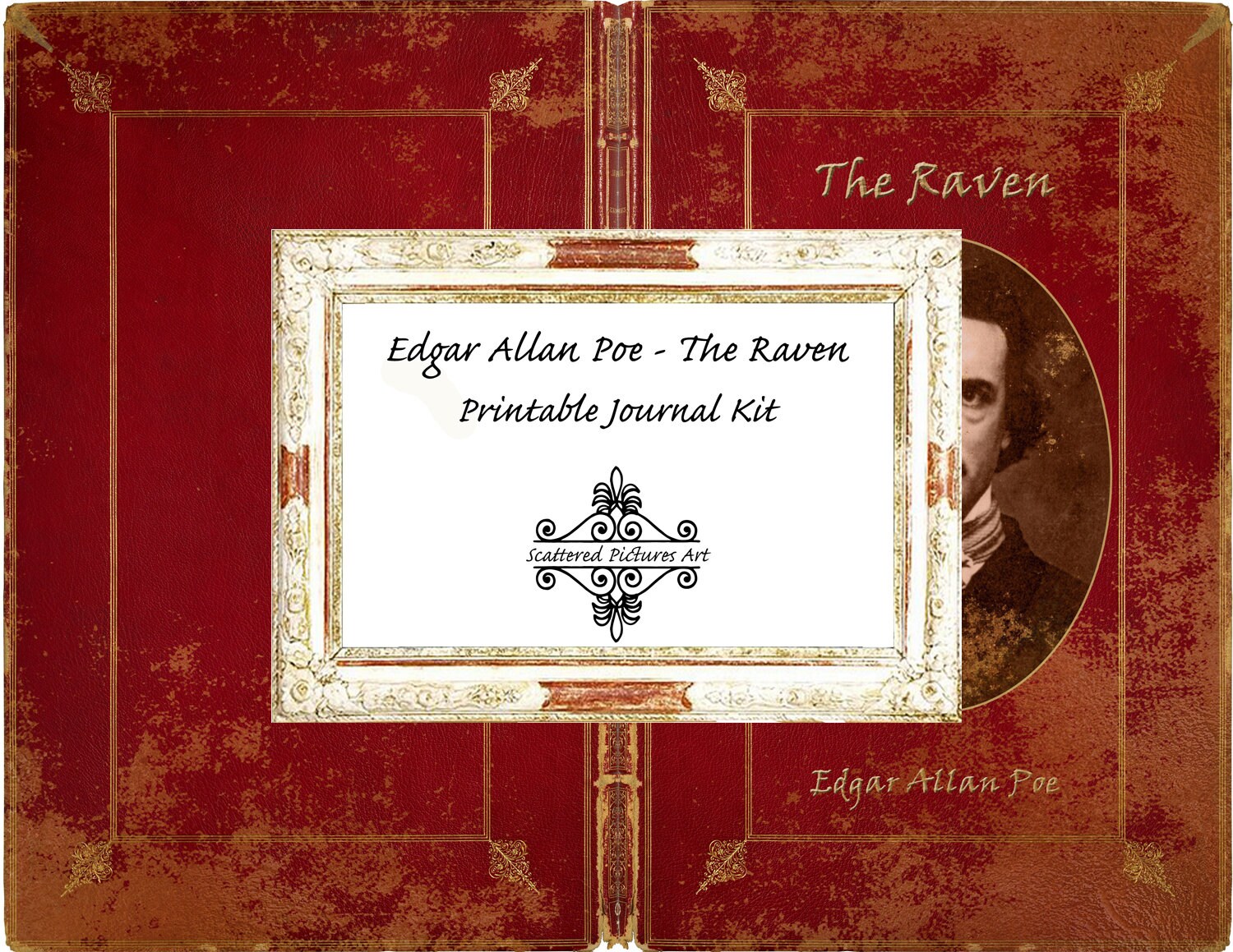 Edgar Allan Poe the Raven Printable Journal Kit Junk - Etsy Canada