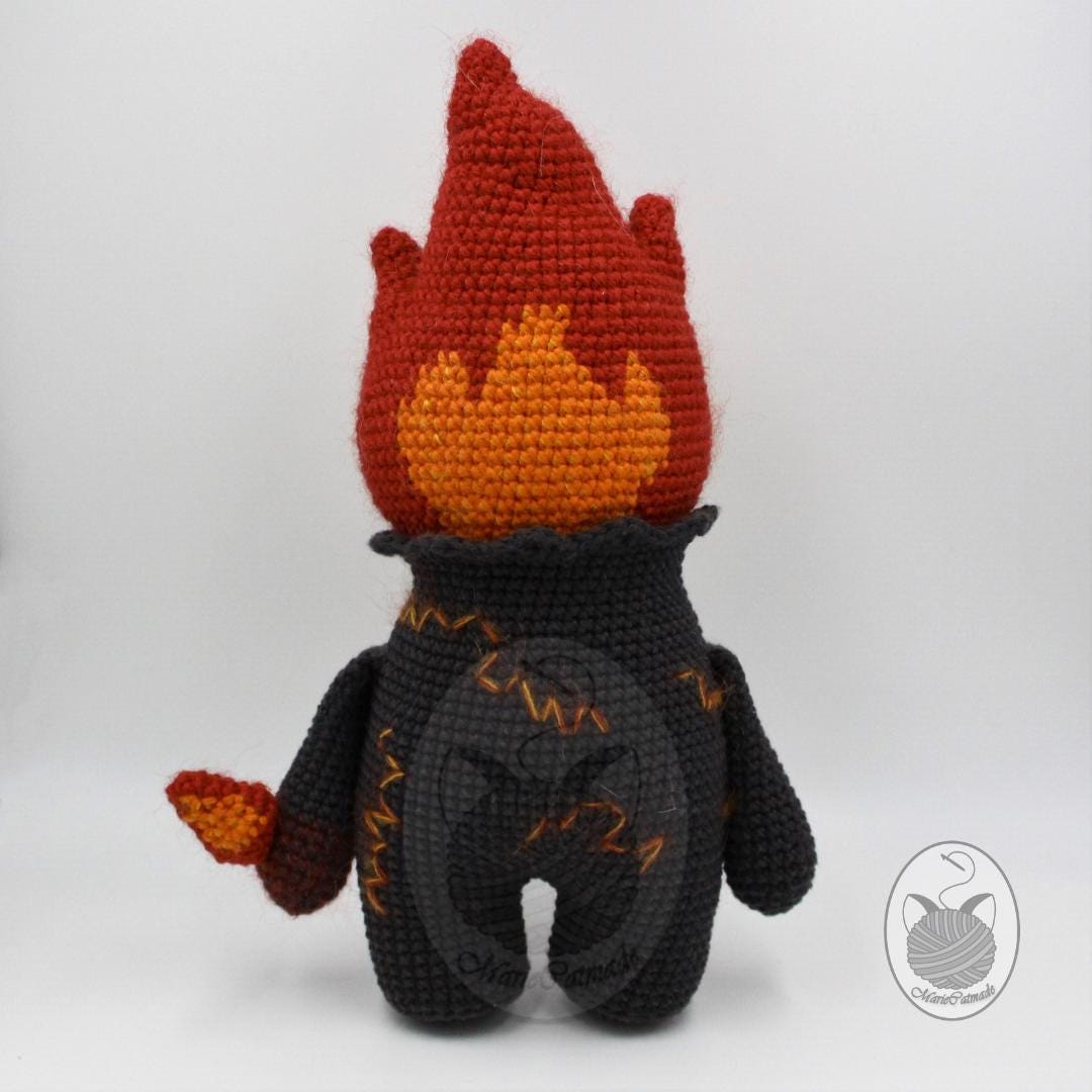 Coal the Fire Monster | Amigurumi Crochet Pattern | Monsters, Fantasy ...