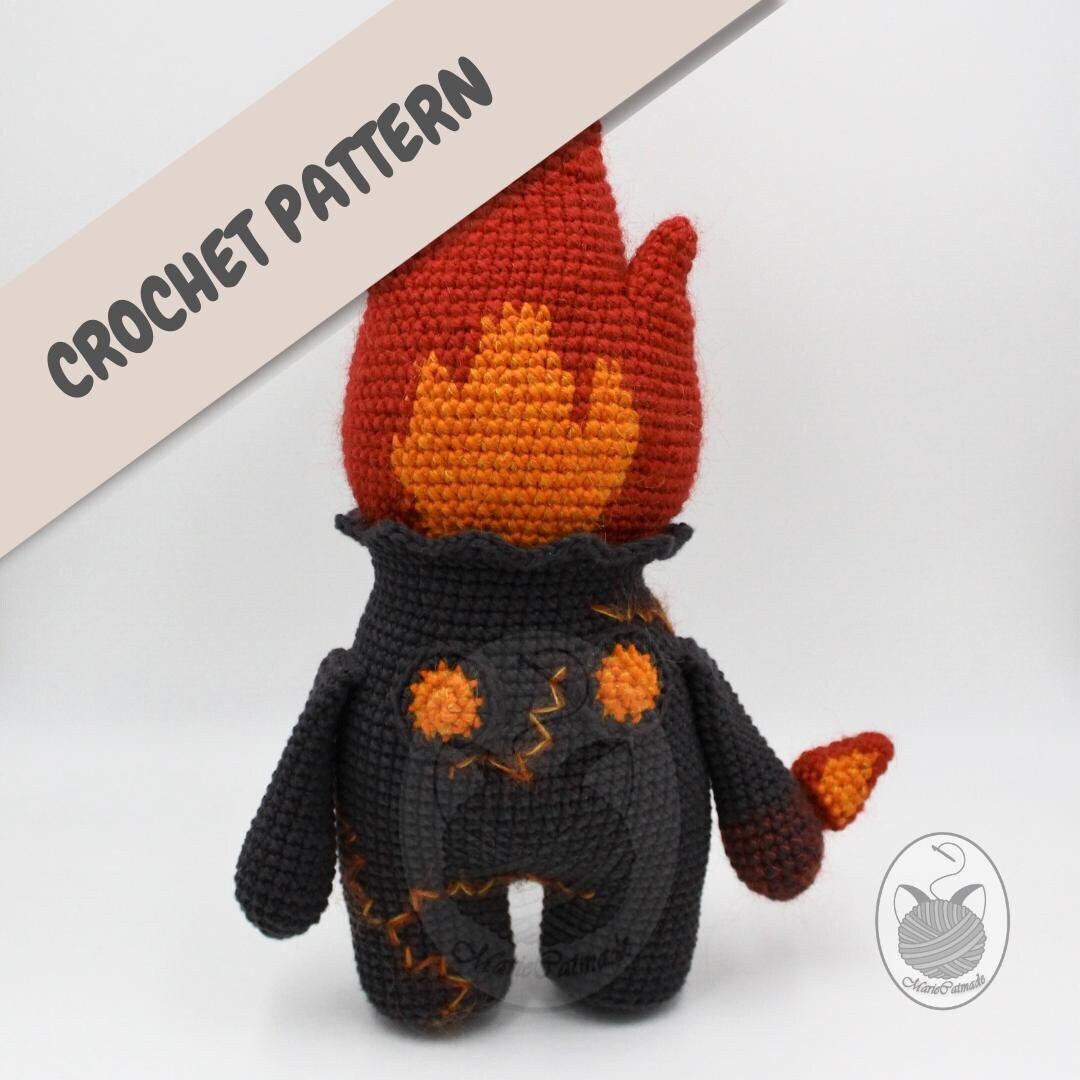 Coal the Fire Monster | Amigurumi Crochet Pattern | Monsters, Fantasy ...