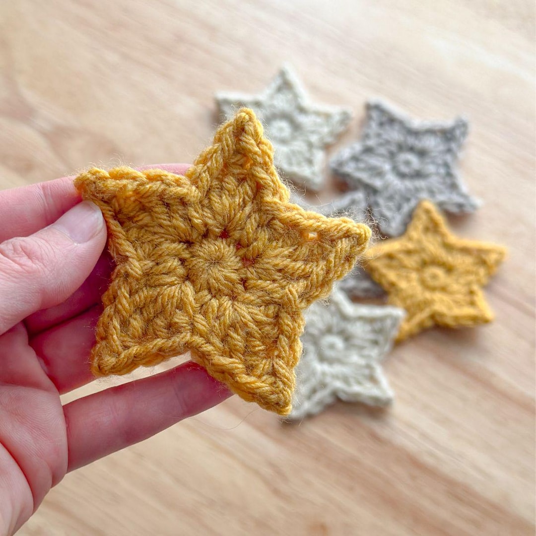 Easy Crochet Star Pattern | Small Crochet Stars | Pattern Download - Etsy