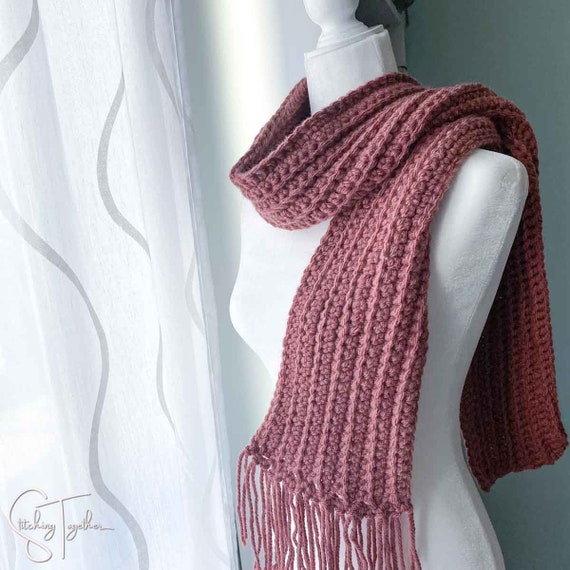 Chunky Scarf Crochet Pattern Bulky Scarf Pattern PDF - Etsy
