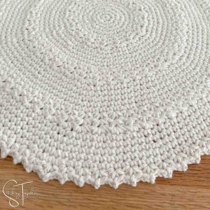 Round Crochet Placemat Pattern | PDF Download | Crochet Table Mat - Etsy