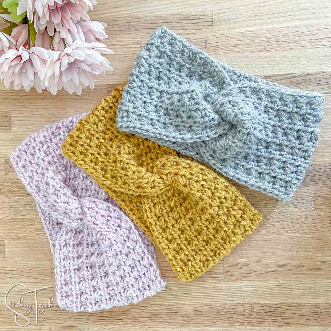 Twisted Crochet Headband Pattern Crochet Twisted Ear Warmer Pdf Crochet