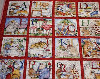 Alphabet quilt | Etsy