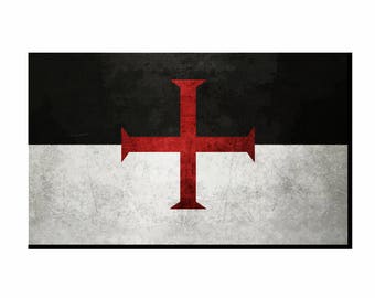Knights Templar Flag - Etsy