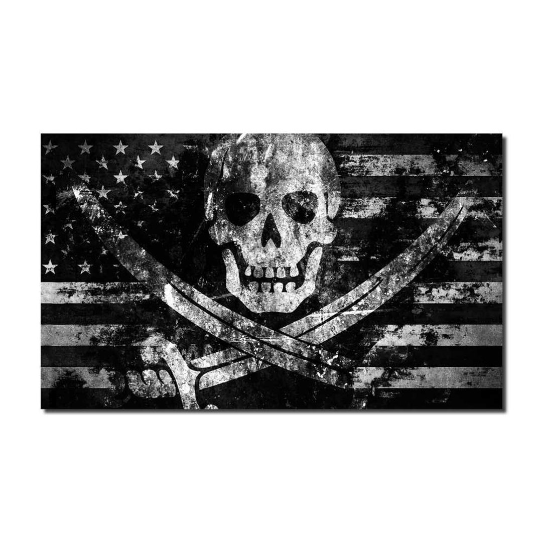 American High Seas Raider Flag Decal Premium Vinyl Die Cut UV Coating ...