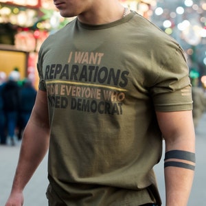 Reparations T-shirt Patriotic Tribute Tee American Pride Veteran ...