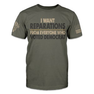 Reparations T-shirt Patriotic Tribute Tee American Pride Veteran ...