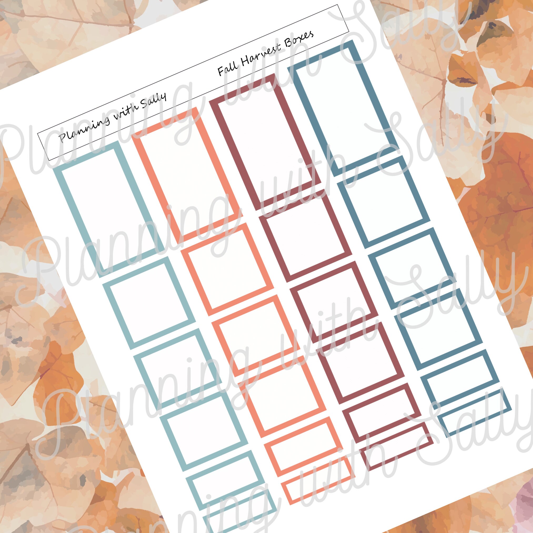 Fall Harvest Box Stickers! PRINTABLE Instant Download! Multiple Sizes ...