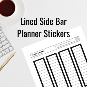 Black Sidebar Box Stickers! PRINTABLE Instant Download! Fits Classic ...