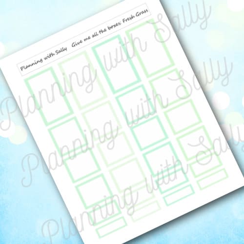 Fresh Grass Box Stickers! PRINTABLE Instant Download! Multiple Sizes ...