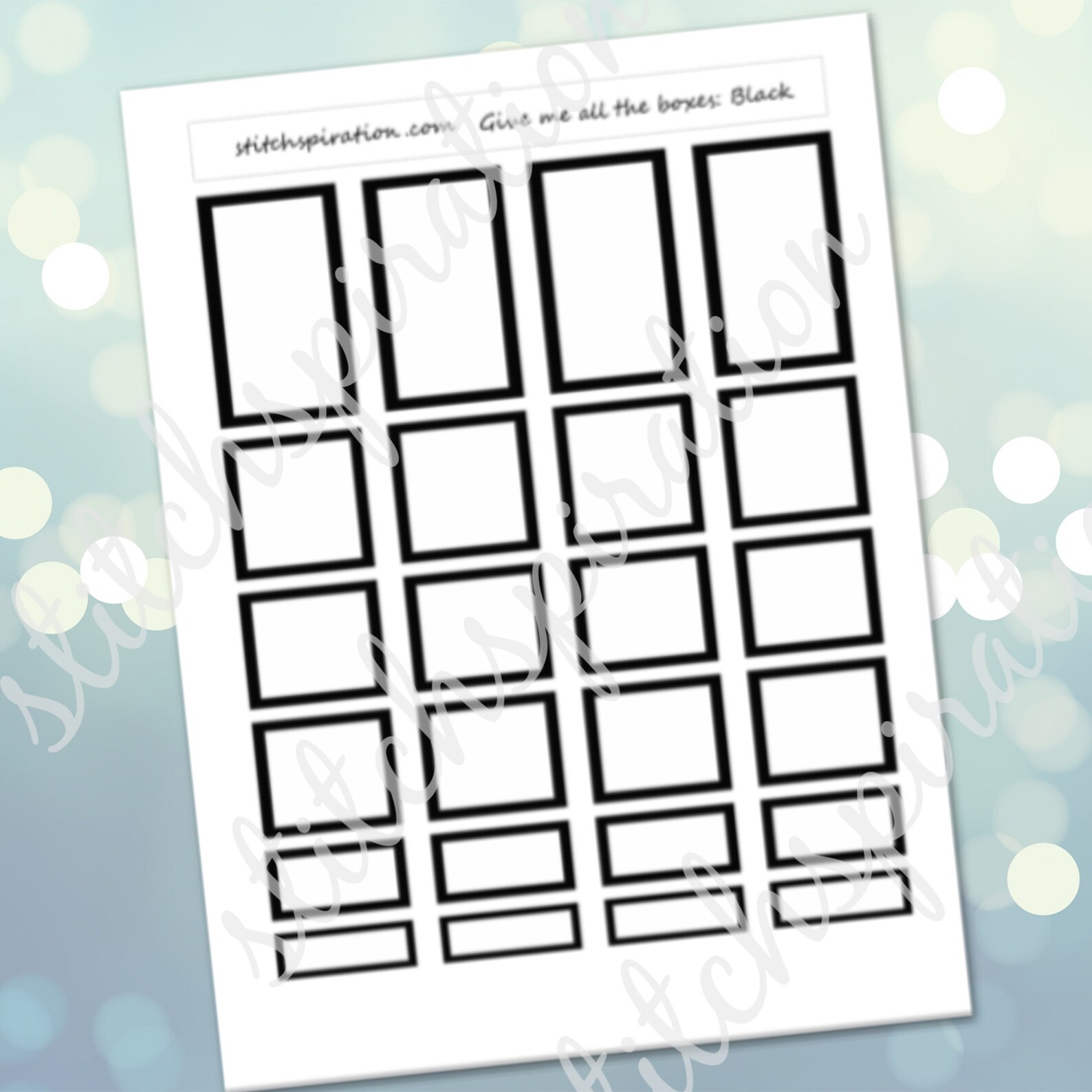 Black Box Stickers PRINTABLE Instant Download Multiple | Etsy