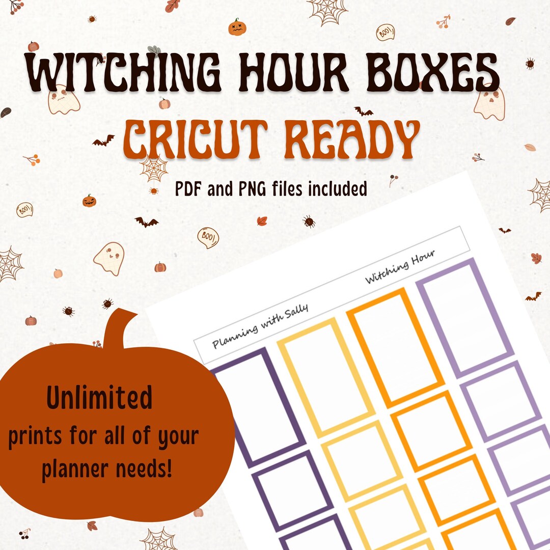 Witching Hour Box Stickers! PRINTABLE Instant Download! Multiple Sizes ...