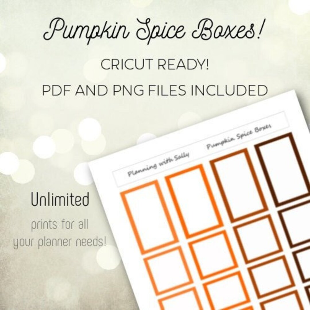 Pumpkin Spice Box Stickers! PRINTABLE Instant Download! Multiple Sizes ...