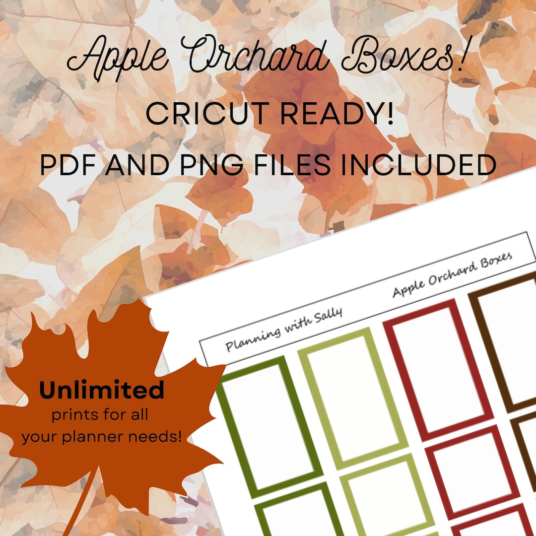 Apple Orchard Box Stickers! PRINTABLE Instant Download! Multiple Sizes ...