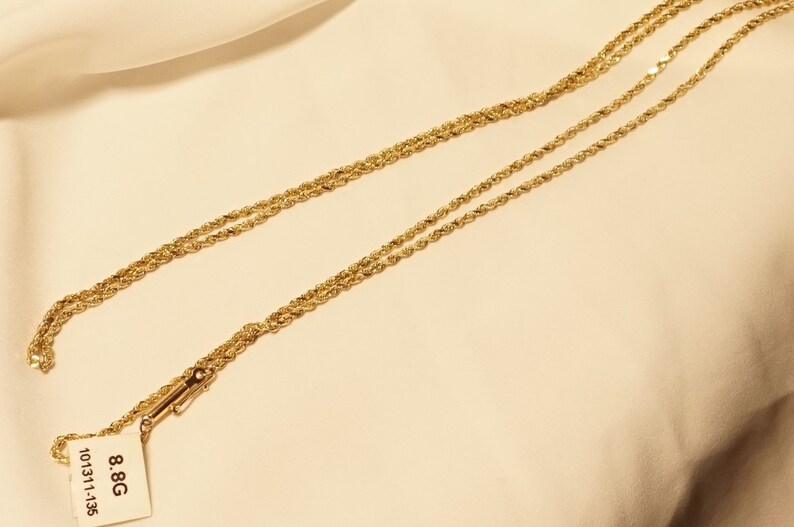 14K Gold 8.8G 30 inch chain. | Etsy