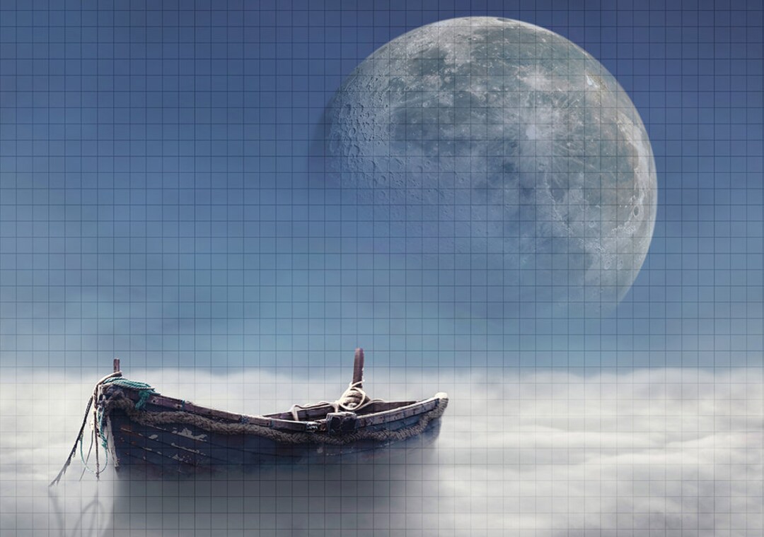 Moon Digital Backdrop, Surreal Background, Composite, Photoshop ...