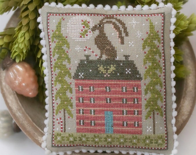 Plum Street Samplers Christmas Mini Moon Cross Stitch Pattern Christmas ...