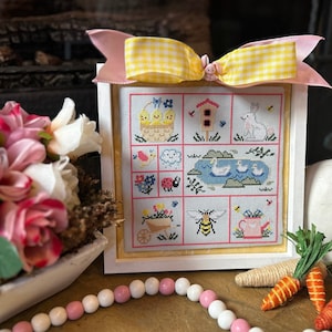 Anabella's Needleart Tray Displays™ Splendors of Spring Cross Stitch Pattern ~ Spring Cross ...