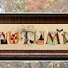 Cross Eyed Cricket AUTUMN Cross Stitch Pattern ~ Autumn Cross Stitch - Etsy