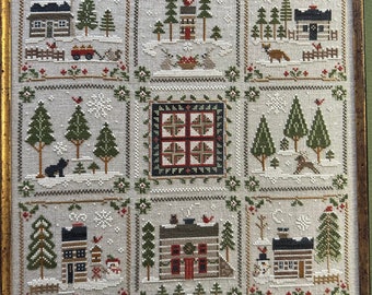 2024 Nashville Needlework Market Heart in Hand Frosty Tiny Town Cross ...