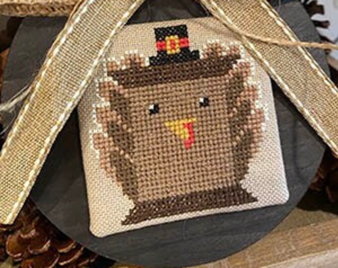 Turkey Spool Cross Stitch Pattern ~ Thanksgiving Cross Stitch ~ Fall ...