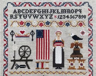 Betsy Ross Cross Stitch - Etsy