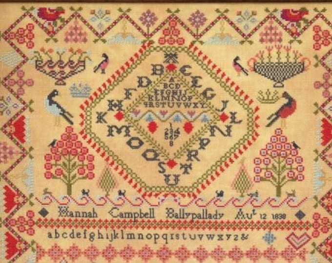 Hands Across the Sea Samplers ~ Hannah Campbell 1838 Ballypallady ...