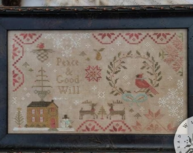 New! Brenda Gervais With Thy Needle & Thread PEACE and GOOD Will Cross ...