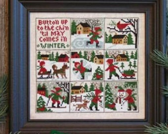 PRAIRIE SCHOOLER SANTA 2012 Cross Stitch Pattern - Christmas Cross ...