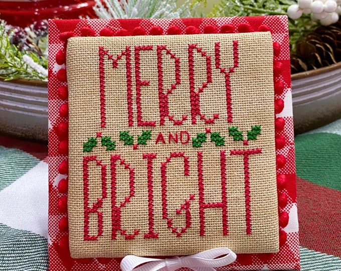 Primrose Cottage Stitches MERRY & BRIGHT Cross Stitch Pattern ...